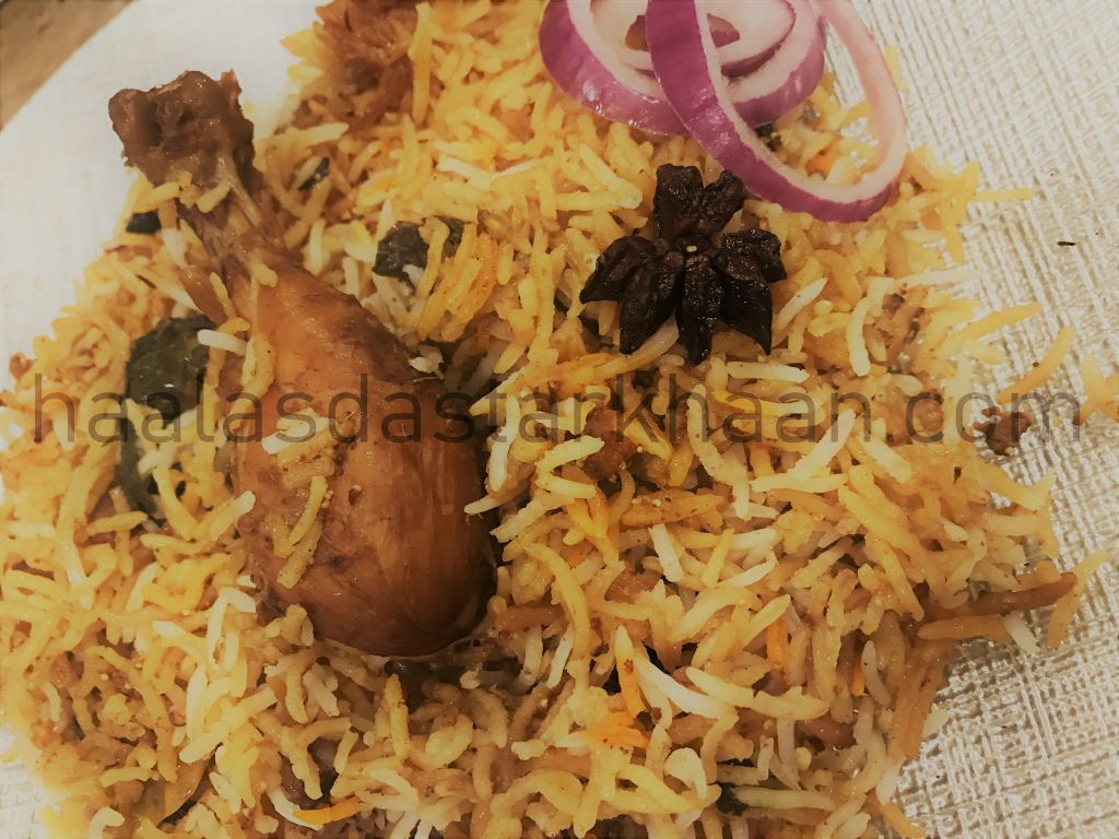 Hyderabadi Murgh Khuskhus Biryani – Haala's Dastarkhaan