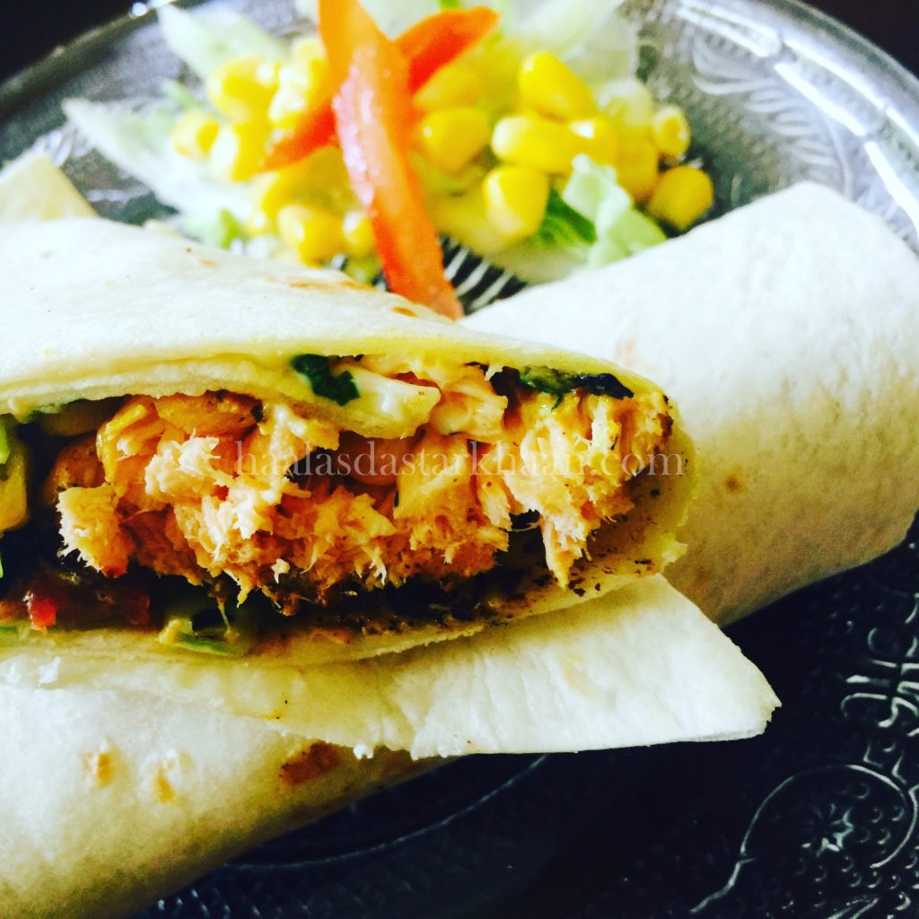 Salmon Tortilla Wrap – Haala's Dastarkhaan